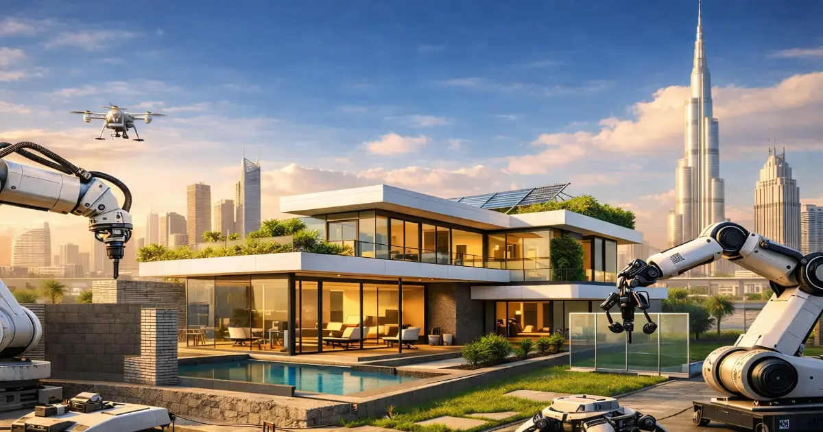 Dubai to Build World’s First Villa Using 100% Robotic Construction